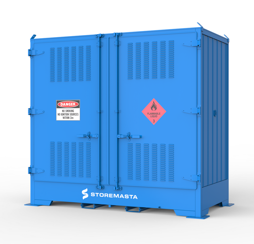 Single Depth Flammable Liquids Store - 2 IBC - Decanting – Storemasta