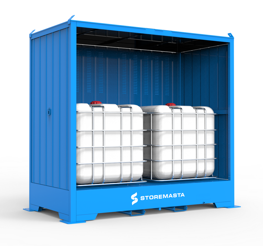 Single Depth Flammable Liquids Store - 2 IBC - Extra Height For Decant ...