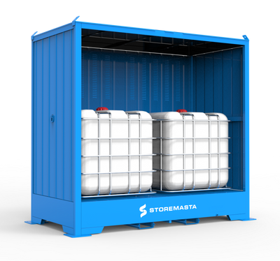 Single Depth Flammable Liquids Store - 2 IBC - Decanting – Storemasta