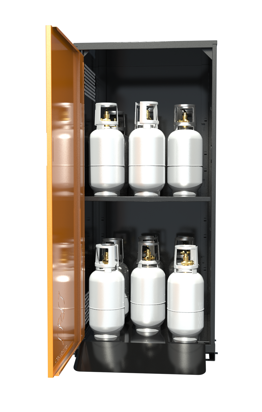 Medium - Gas Cylinder Store - Single Sided Access – Storemasta