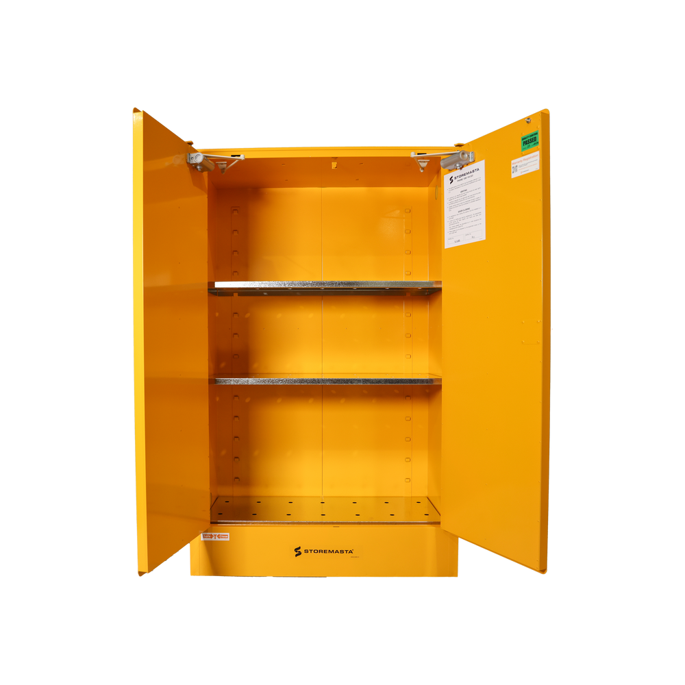 Dual Door Flammable Solid Storage Cabinet - 250L – Storemasta