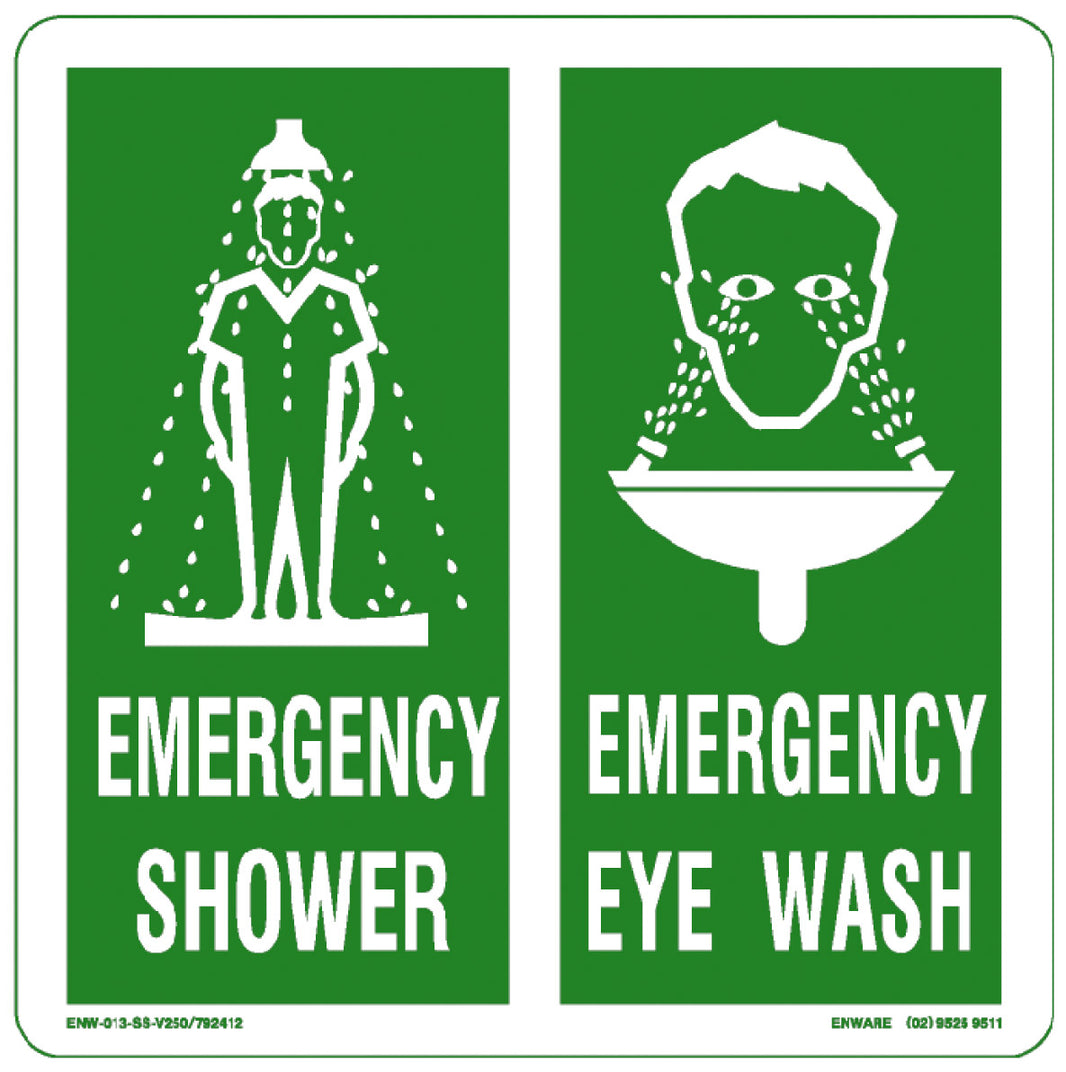 Emergency Eyewash and Safety Shower Signage – Storemasta